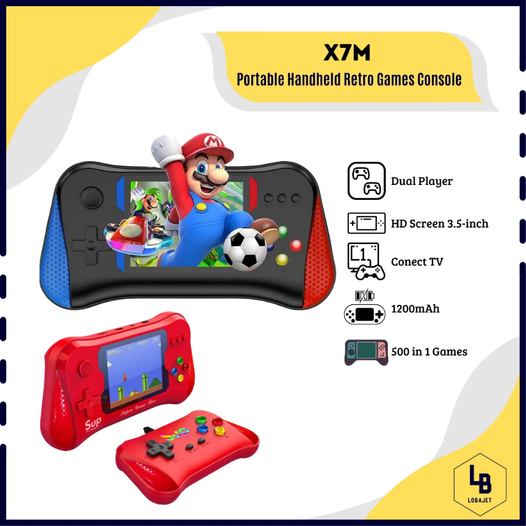 Jual X7M - Portable Handheld Retro Games Console 500 in 1 - Konsol Game ...