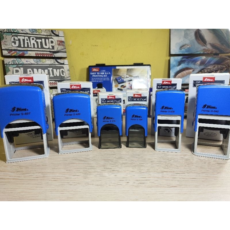 Jual Stempel Shiny S834 , S835 , S836 , S837 + Costum Design/tulisan ...