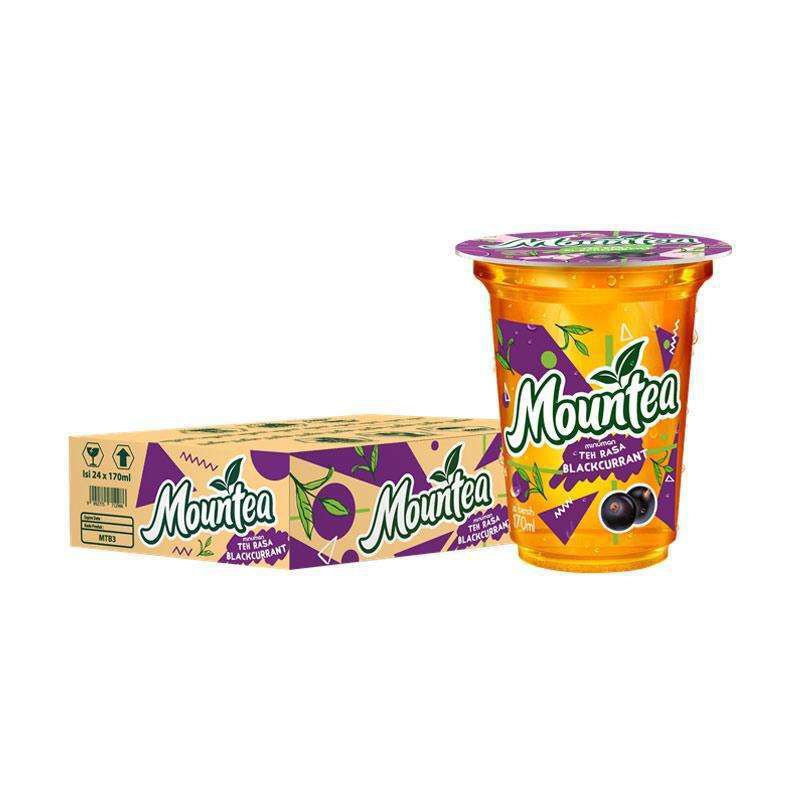 Jual teh mountea 170 ml 1 dus isi 24 cup | Shopee Indonesia