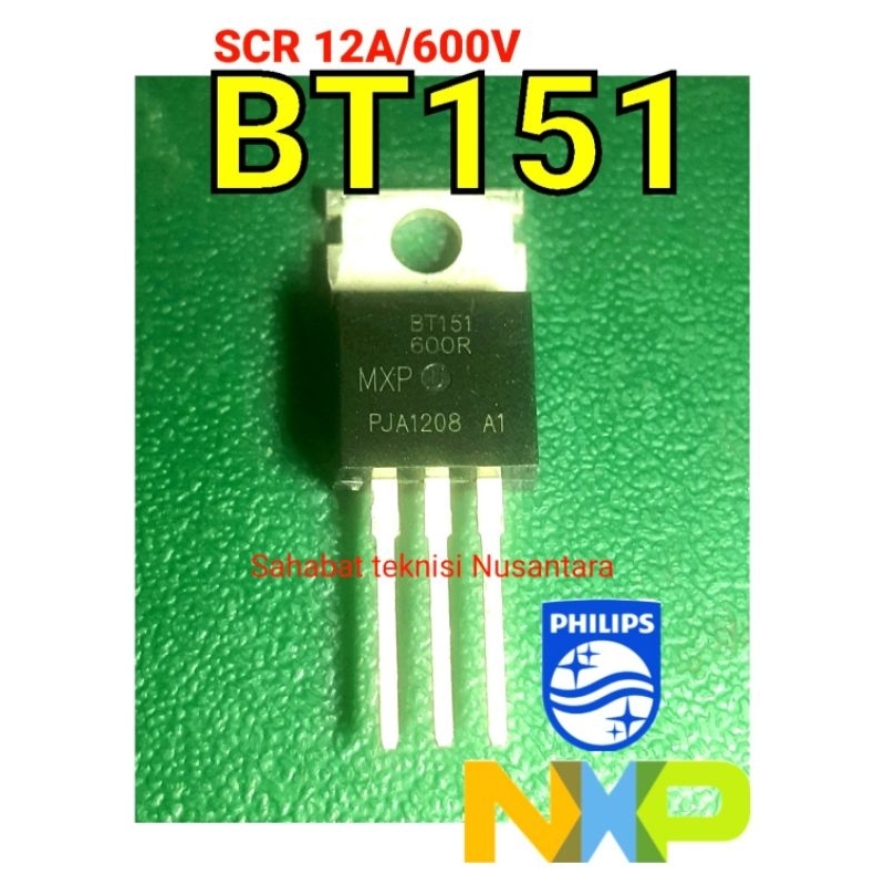 Jual @3pcs SCR BT151 Thyristors BT151 12A/600V Original NXP Philips | Shopee Indonesia