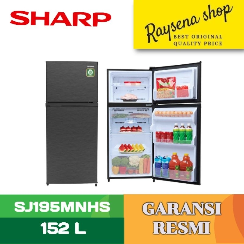 Jual SHARP KULKAS 2 PINTU KECIL SMALL 2 DOOR REFRIGERATOR SJ195MNHS | Shopee Indonesia