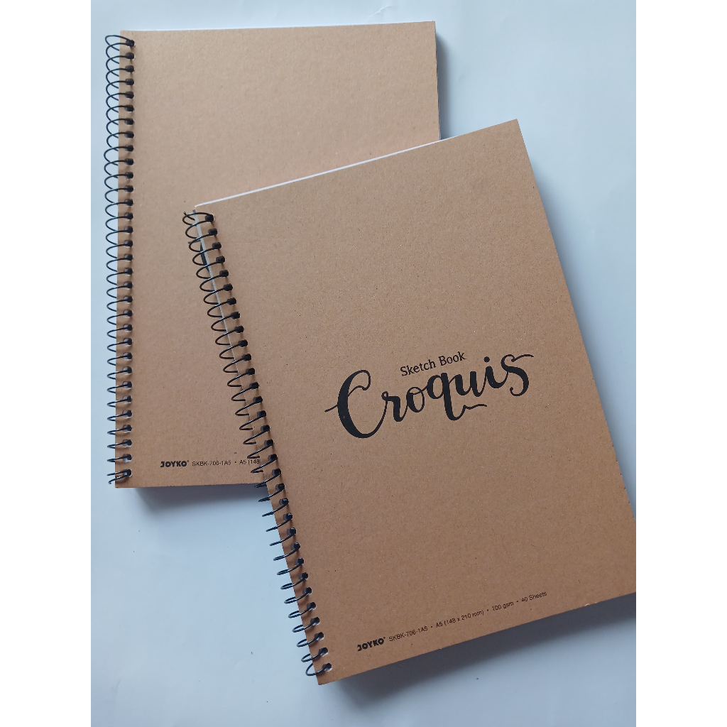 Jual Sketcbook Aestethic Motif Kraft Polos note notes paper stationery ...