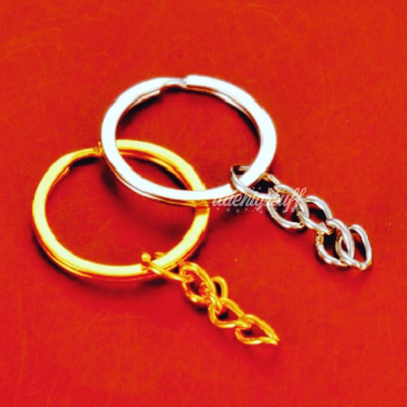 Jual Keyring pipih gantungan kunci gepeng + ring | Shopee Indonesia