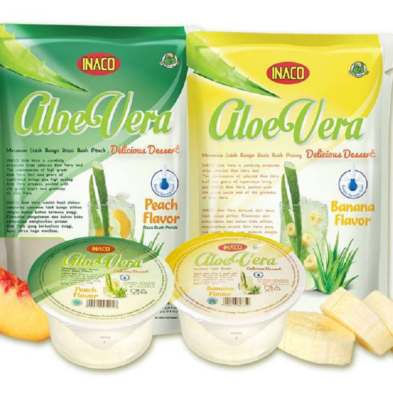 Jual INACO Aloe Vera Cup 200 gr | Lidah Buaya Khas Pontianak | Shopee ...