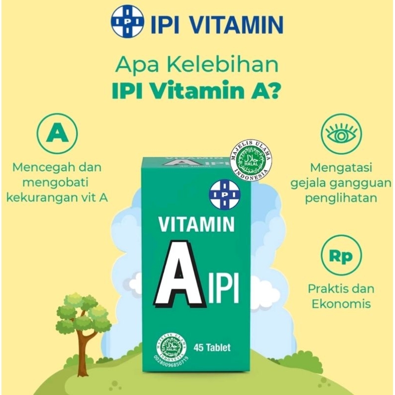 Jual Ipi Vitamin A 45 Tablet (100% ORIGINAL) | Shopee Indonesia