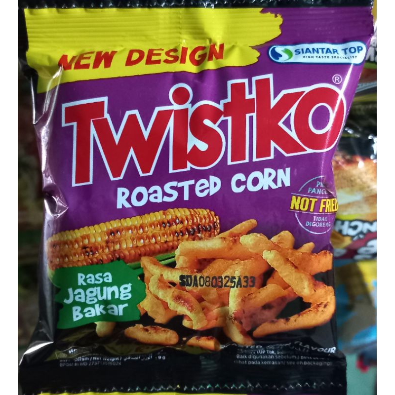 Jual Twistko Roasted Corn 1 Renceng Isi 10 Bungkus @9g | Shopee Indonesia