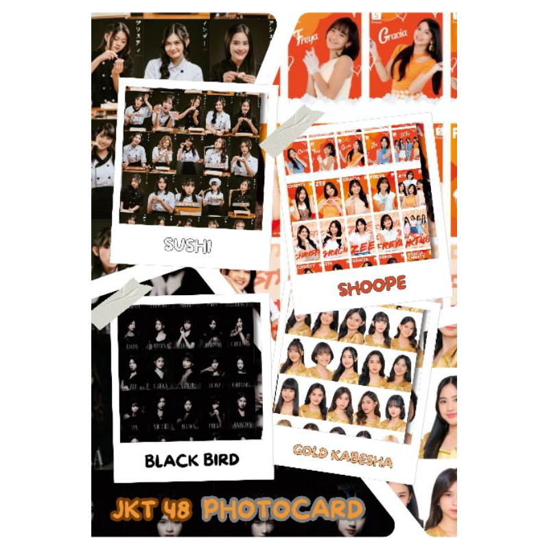 Jual Photocard Jkt48 Murah 100pcs - Sushi - Shoope - Gold Kabesha - Black Bird | Shopee Indonesia