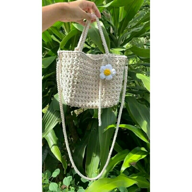 Jual Tas Rajut motif jaring | Shopee Indonesia