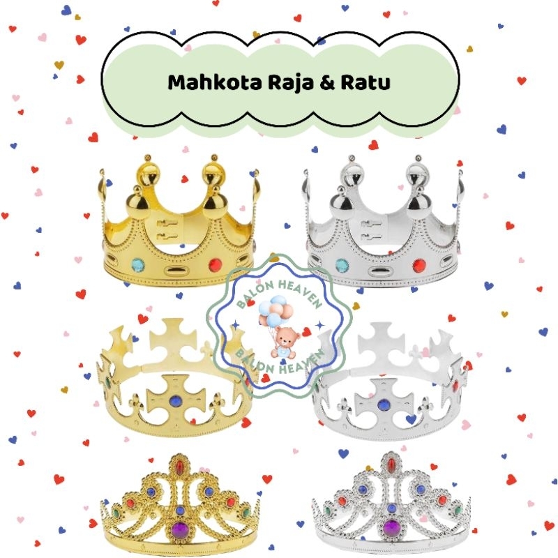 Jual Mahkota Raja dan Mahkota Ratu | King Crown | Queen Crown | Shopee ...