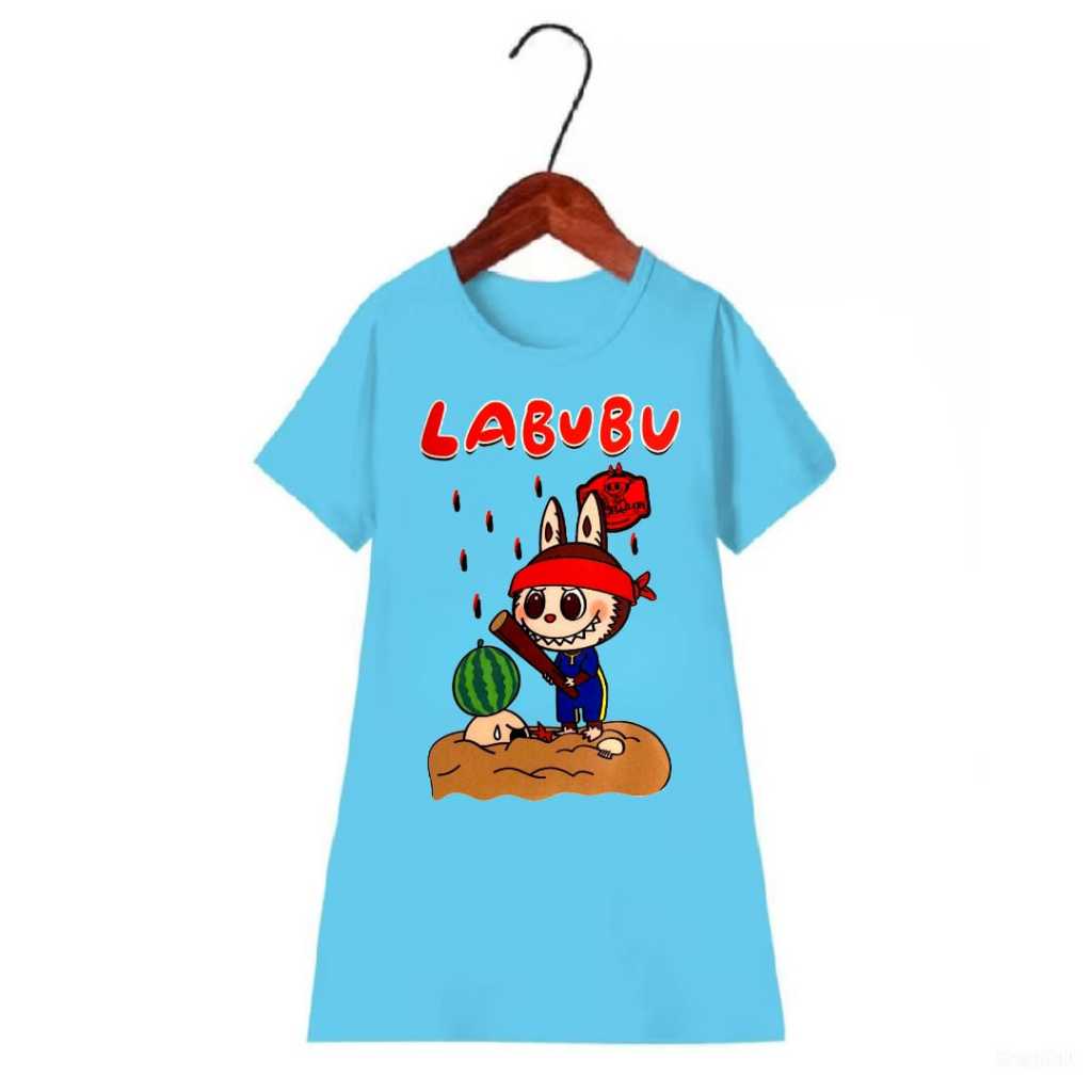 Jual Daster anak perempuan usia 2-13 tahun motif Labubu 4 DTF // dress ...