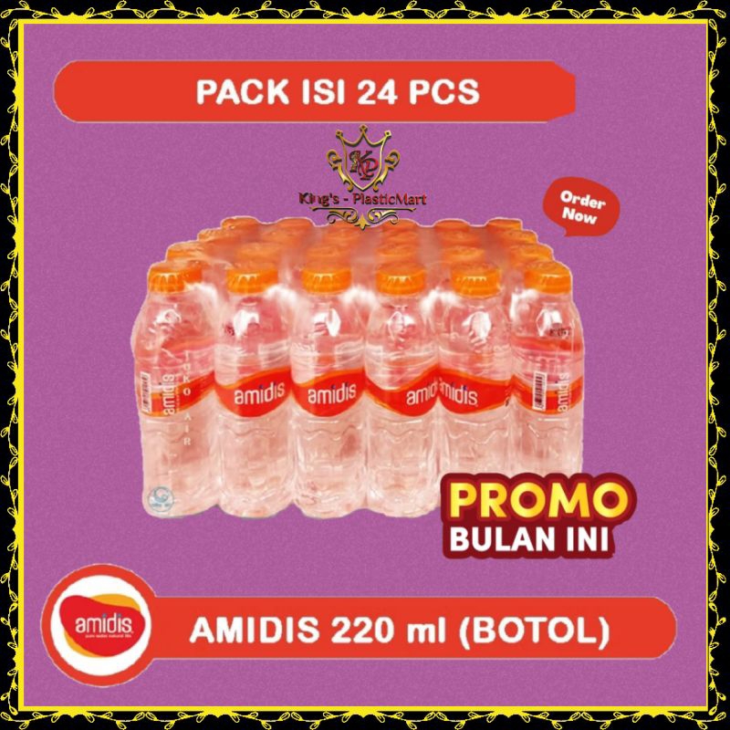 Jual Air Murni Amidis 220 ml ( Isi 24 Pcs / Pack) | Shopee Indonesia