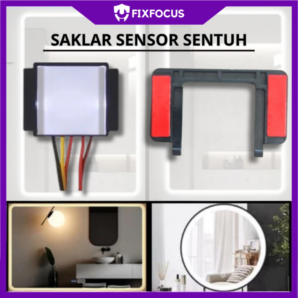 Jual Saklar Sensor Sentuh Touchscreen Untuk Lampu LED Cermin Kamar ...