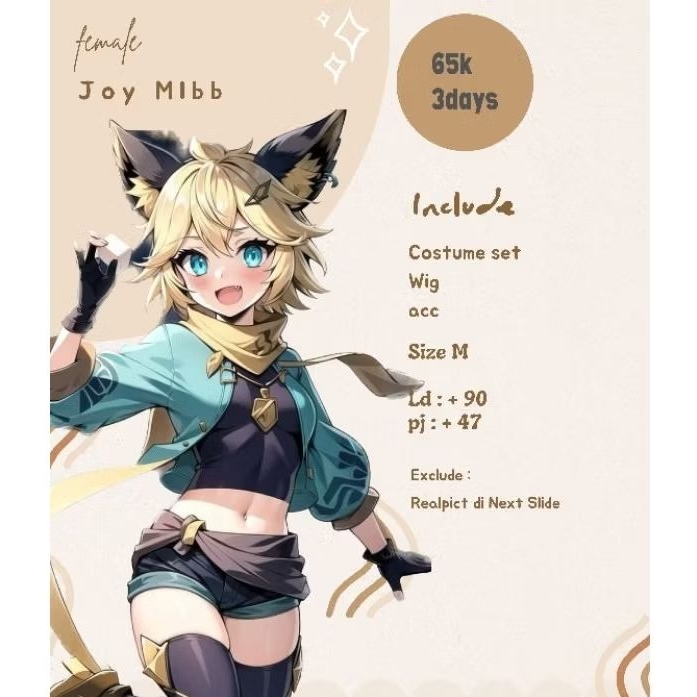 Jual rental costum cosplay joy mlbb | Shopee Indonesia