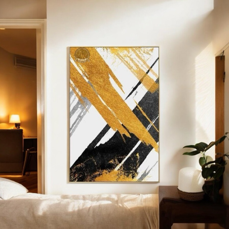 Jual lukisan abstrak modern art canvas painting | Shopee Indonesia