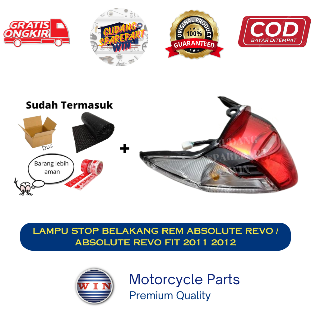 Jual Lampu Stop Belakang Rem Absolute Revo / Absolute Revo Fit 2011 ...