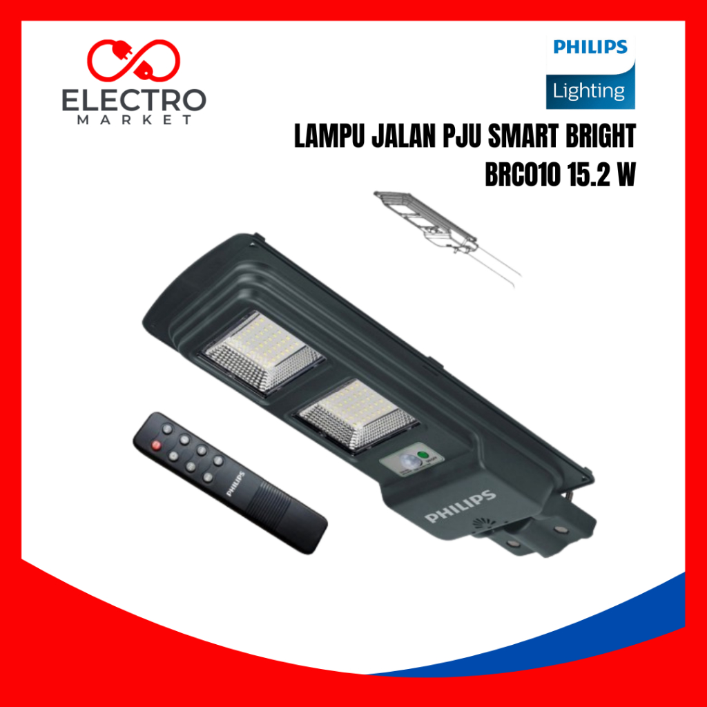 Jual PHILIPS Lampu Jalan PJU Solar Smart Bright BRC010 15.2W Watt LED ...