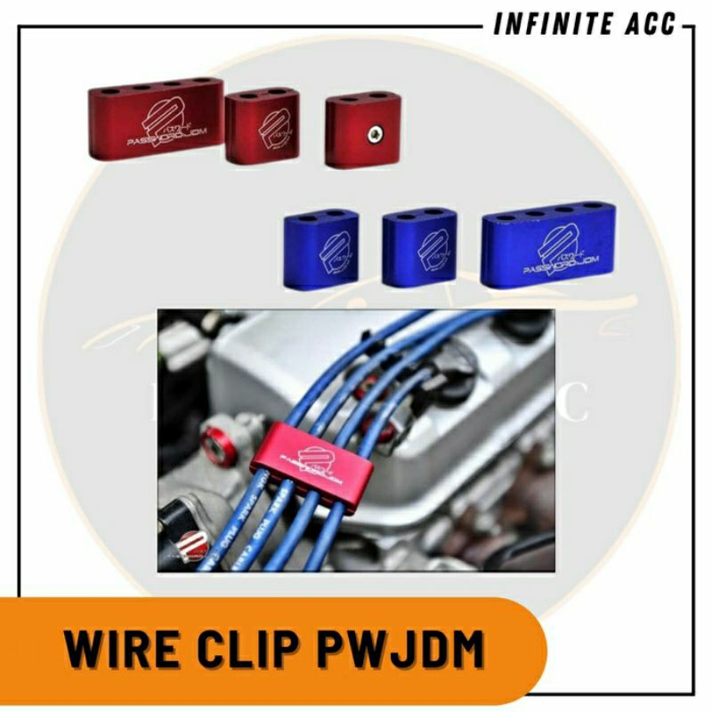 Jual wire clip jdm cable holder clamp penjepit kabel busi rem motor ...