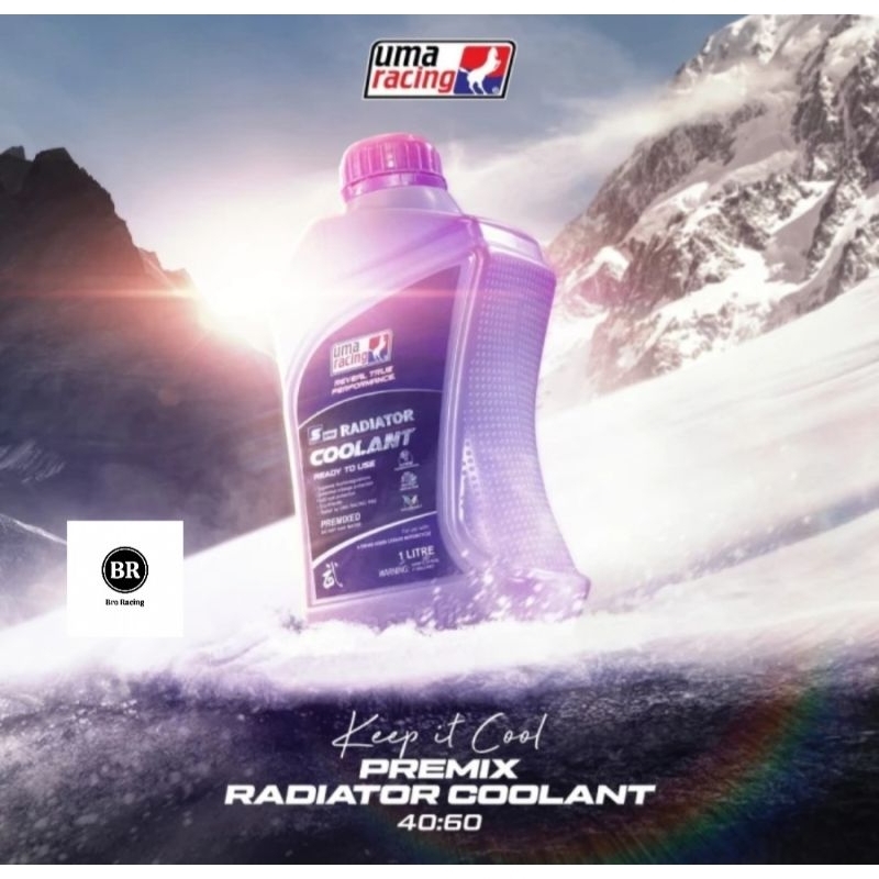 Jual AIR RADIATOR UMA RACING ISI 1 LITER / UMA PREMIX RADIATOR COLLANT ...