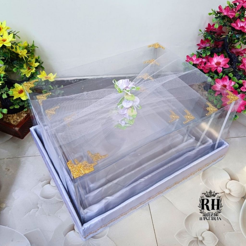 Jual Box hantaran Seserahan Pernikahan model tile lurus Full Sett Isi 4 ...