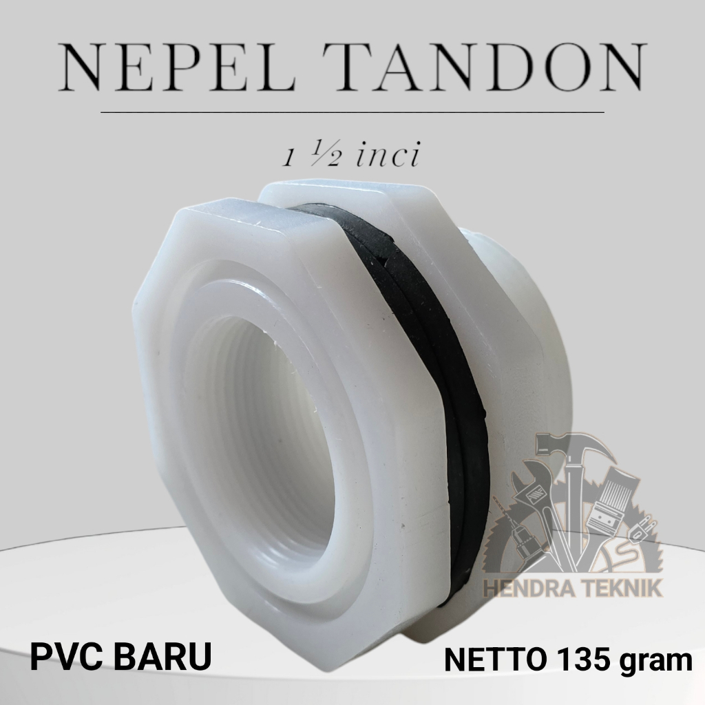 Jual MUR TANDON 1,5" PVC NEPEL TANDON 1 1/2 INCI VERLOOP RING VLUKRING ...