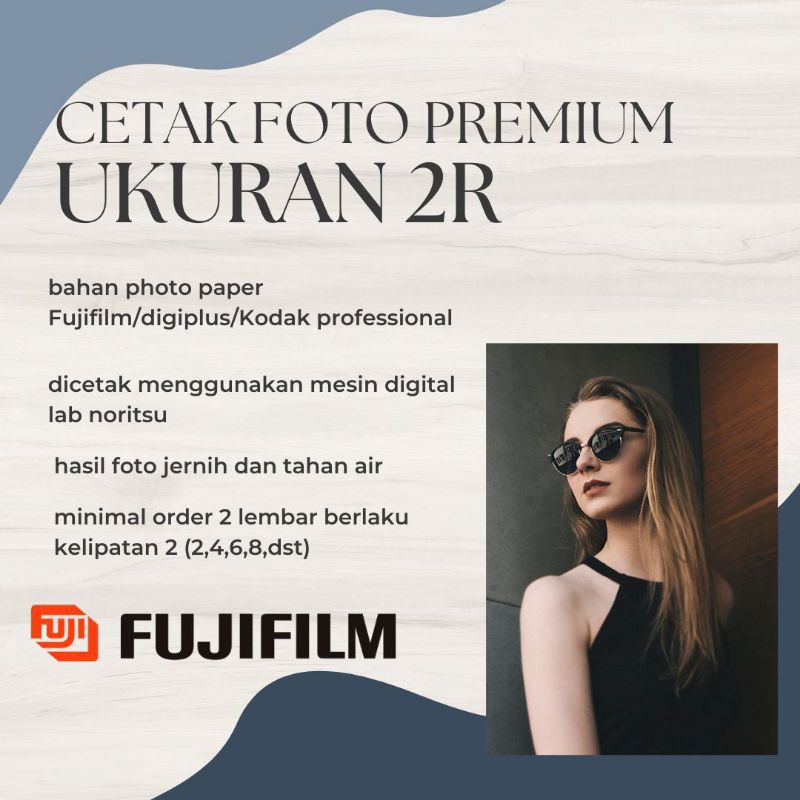 Jual cetak foto ukuran 2R premium paper Fujifilm kodak profesional ...