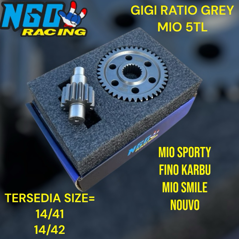 Jual gear rasio ngo racing mio mio soul nouvo mio sporty fino karbu ...