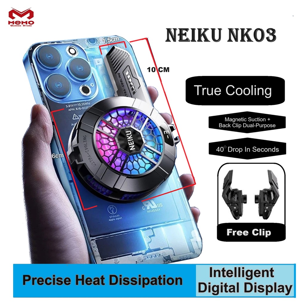 Jual NEIKU NK03 Fan Cooler Kipas Pendingin Hp Funcooler Mobile Phone ...