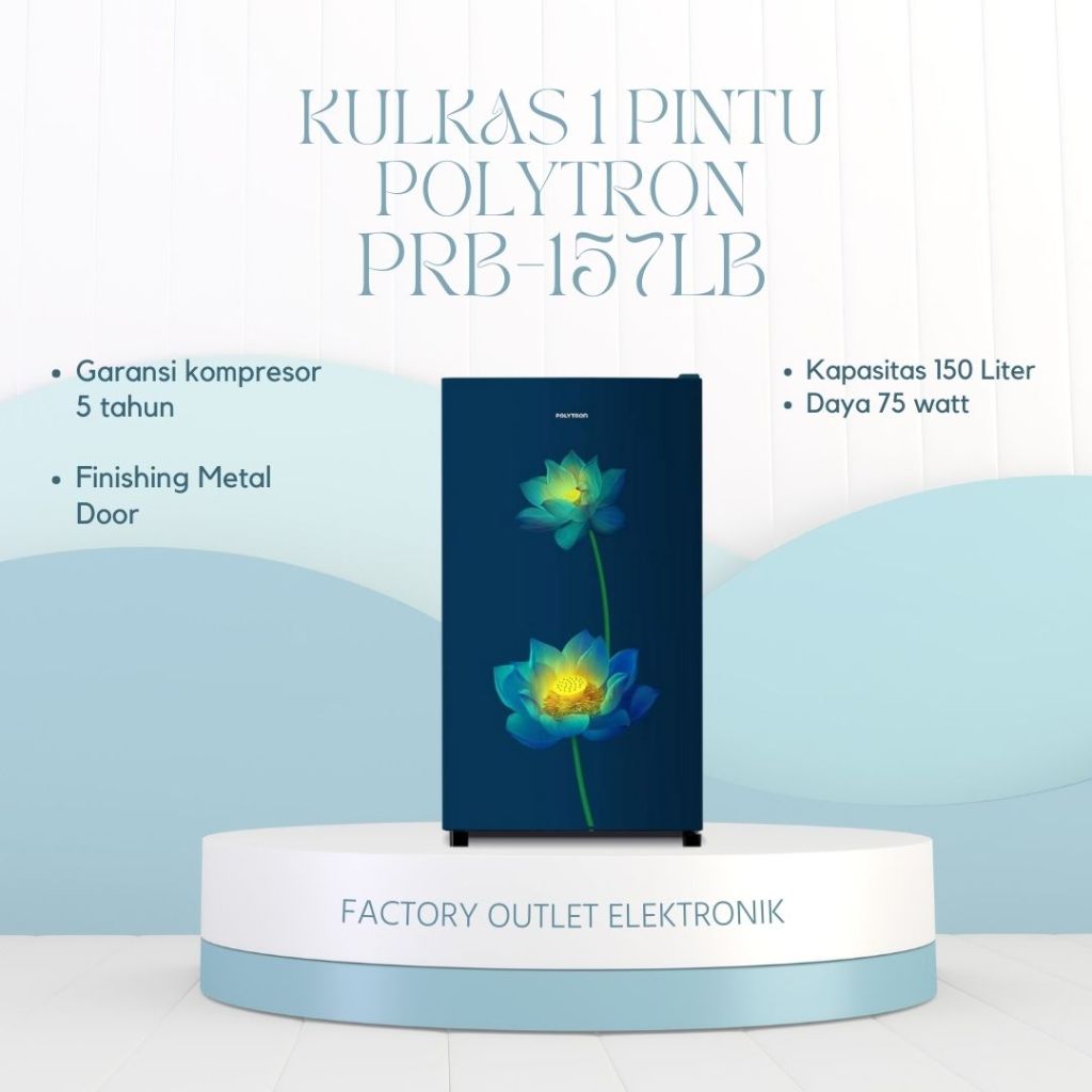 Jual KULKAS 1 PINTU POLYTRON PRB-157LB | Shopee Indonesia