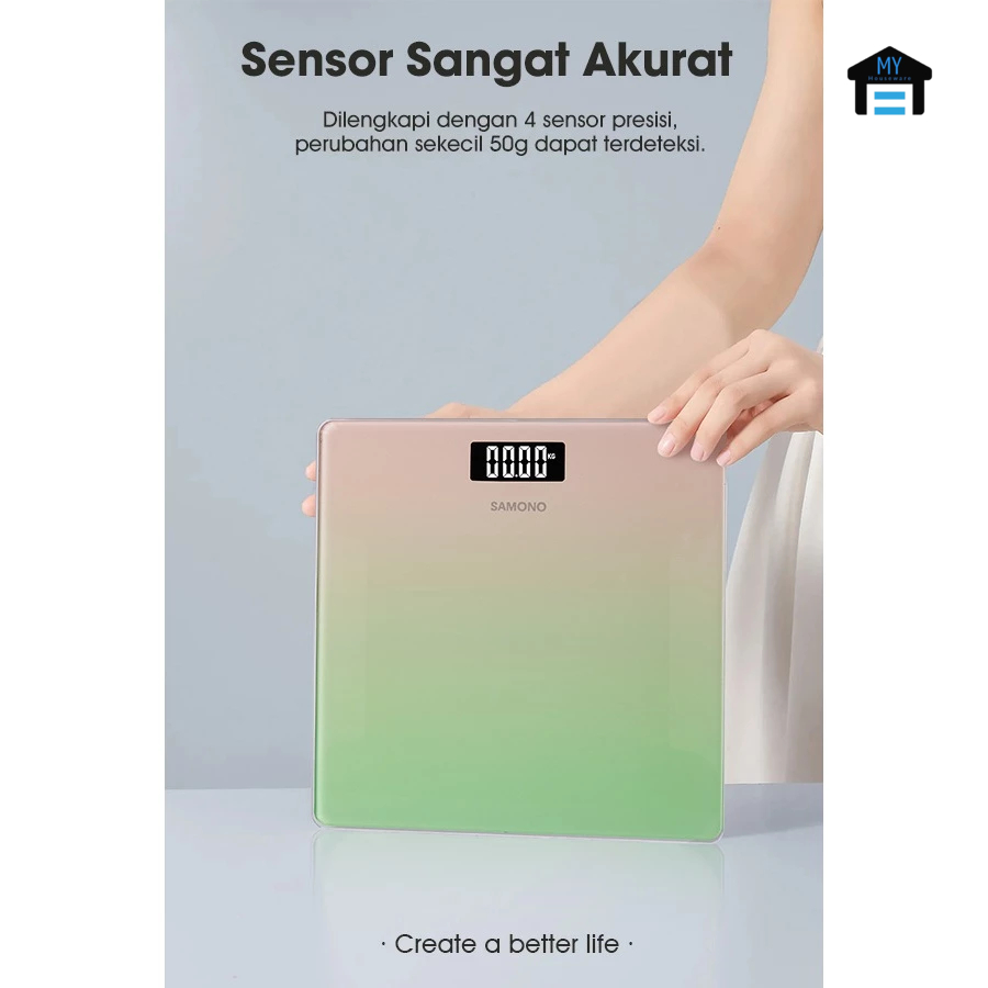 Jual BODY SCALE SAMONO (SW-BS02 COLORFUL) | Shopee Indonesia