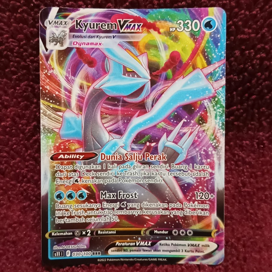 Jual Kyurem VMAX v max RRR s11 - Pokemon TCG Indonesia foil holo | Shopee Indonesia
