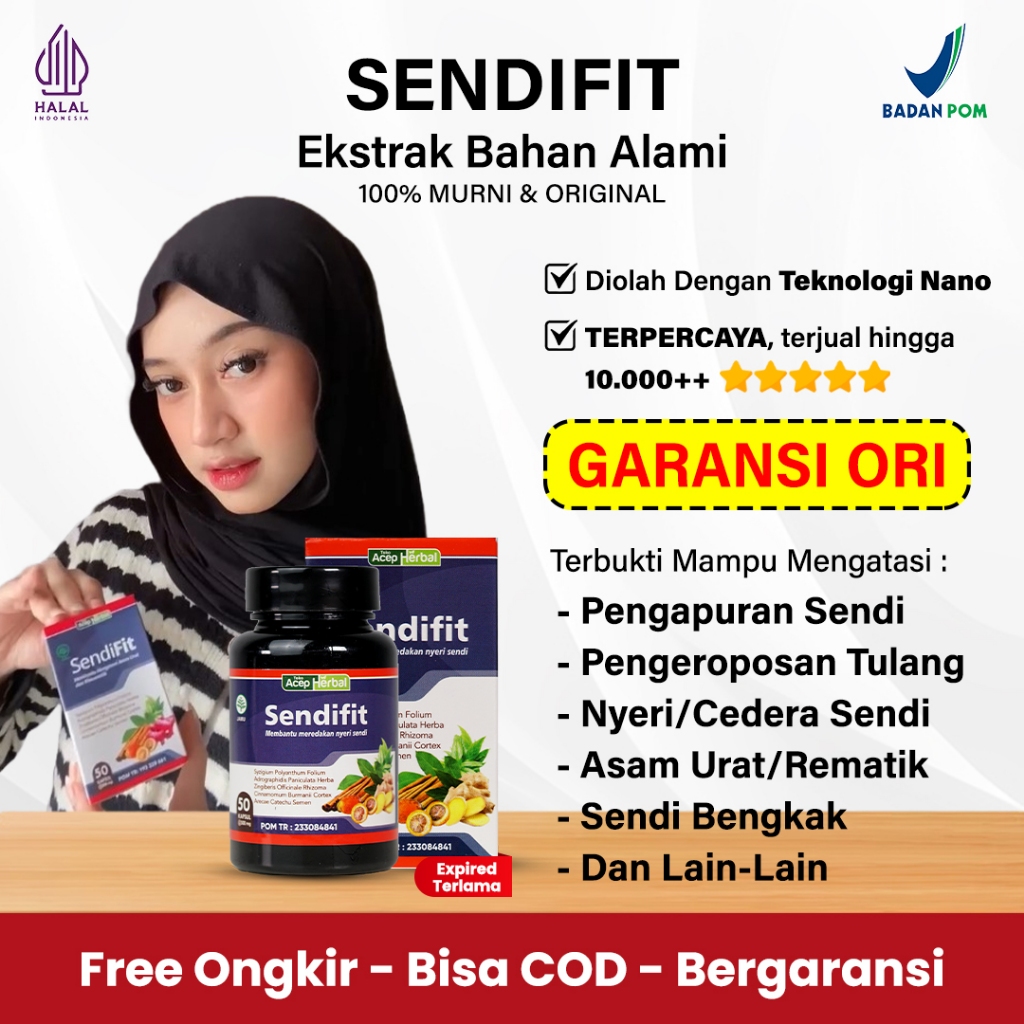 Jual SendiFit Obat Herbal Khusus Sendi Tulang Rematik Asam Urat saraf ...