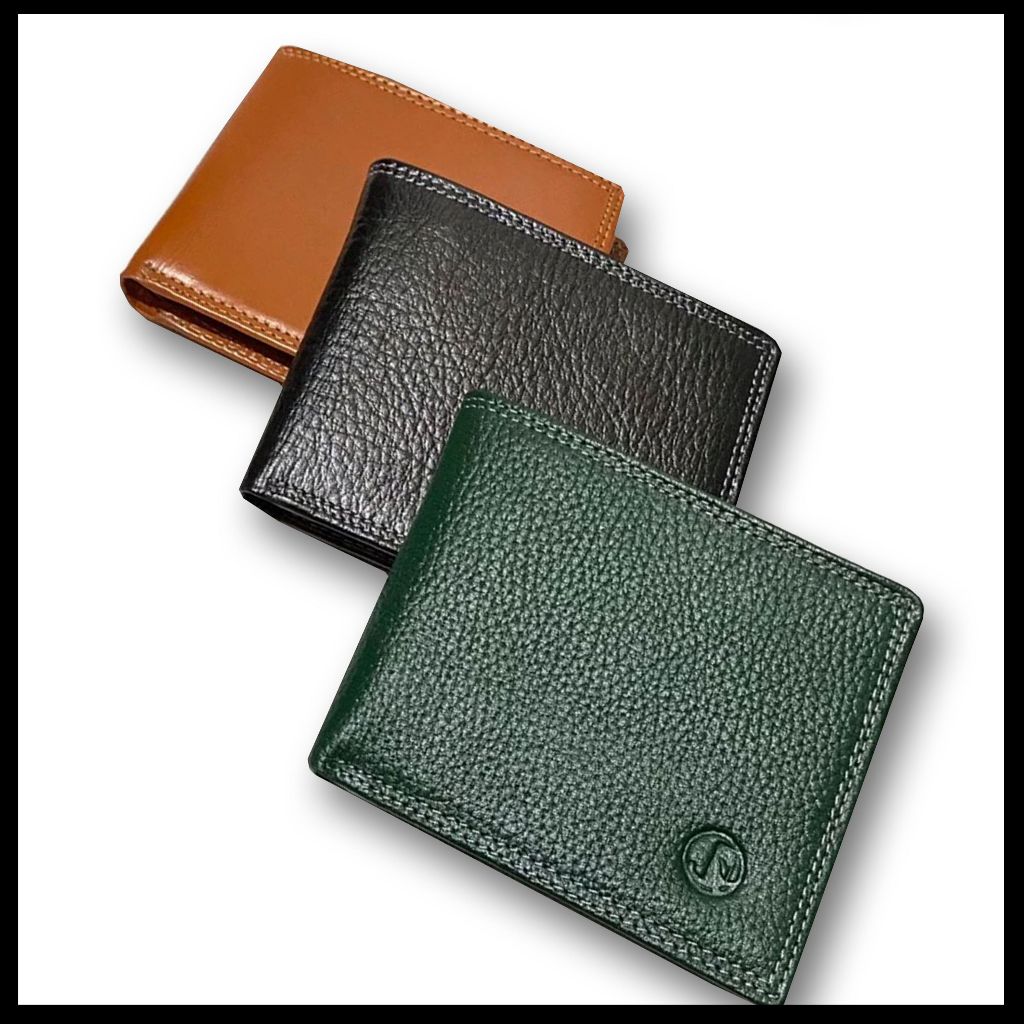 Jual Dompet Pria Kulit Asli Dompet lipat Kulit sapi Asli ukuran ...