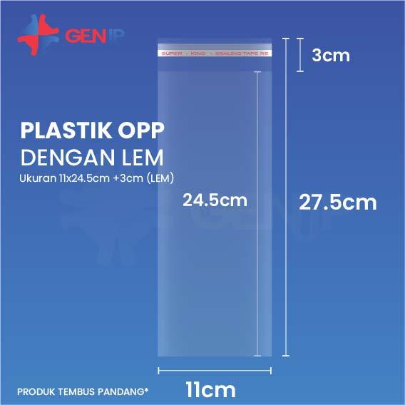 Jual Plastik OPP/KACA Dengan LEM Ukuran 11x24.5cm +3cm(LEM) 100pcs/Pack Multifungsi | Shopee ...