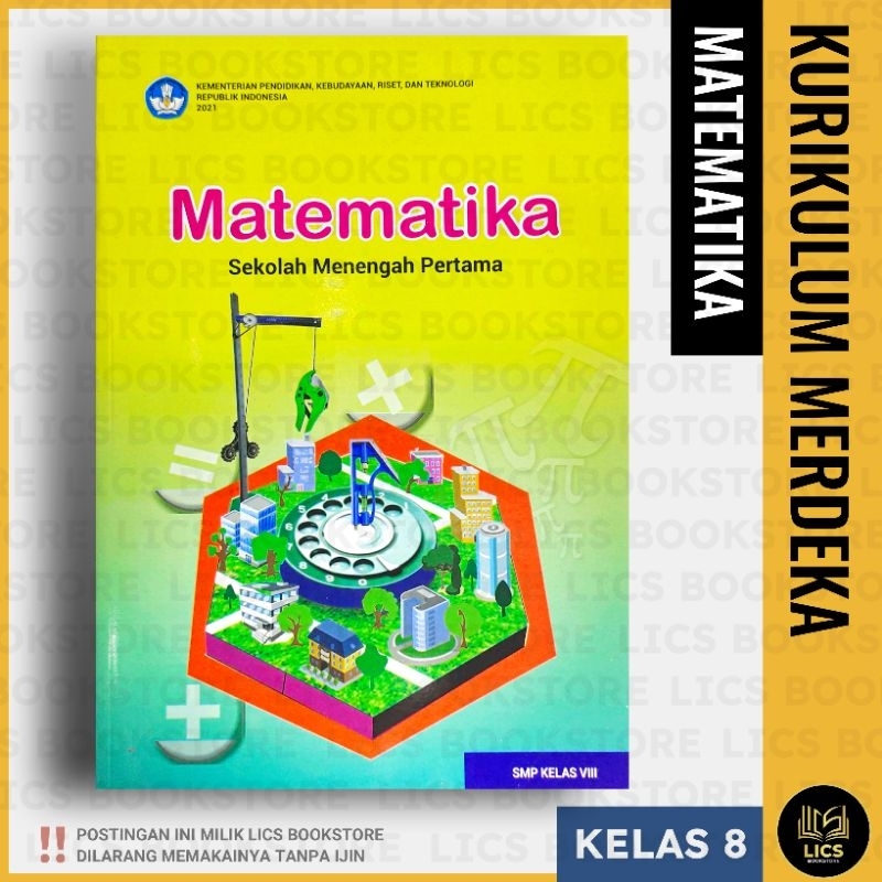 Jual Buku Siswa SMP Kelas 8 MTK Matematika Kurikulum Merdeka Kemendikbut Ristek Kurmer K21 ...