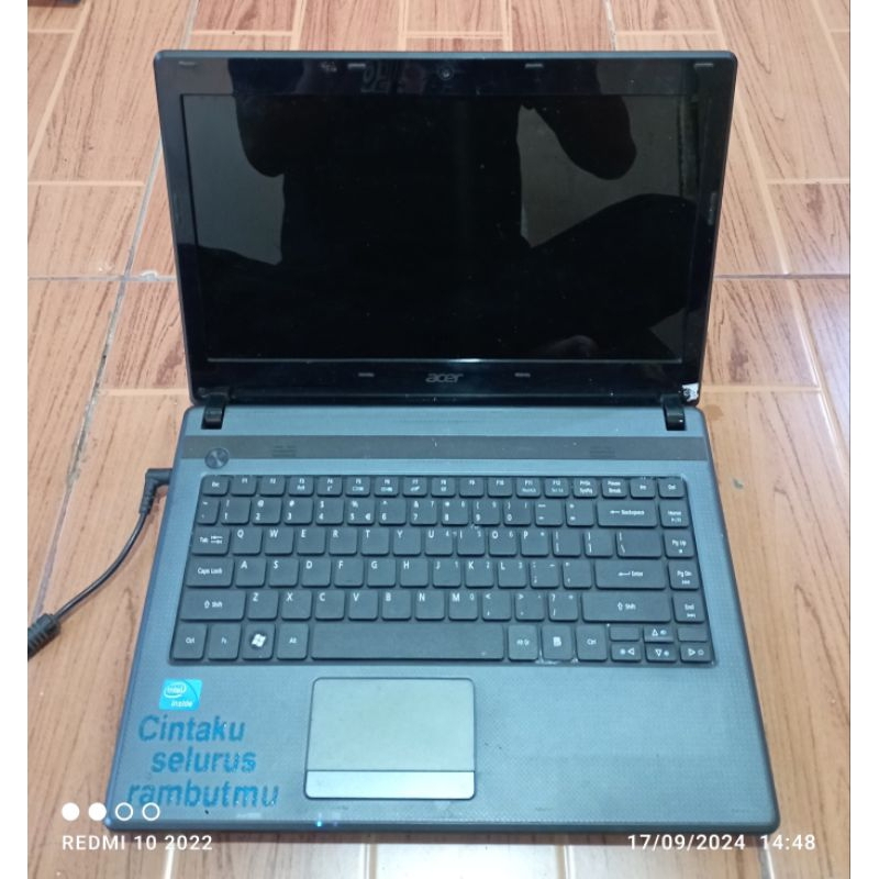Jual Laptop Acer Aspire 4349 series Intel Celeron DDR3 mesin nyala ...