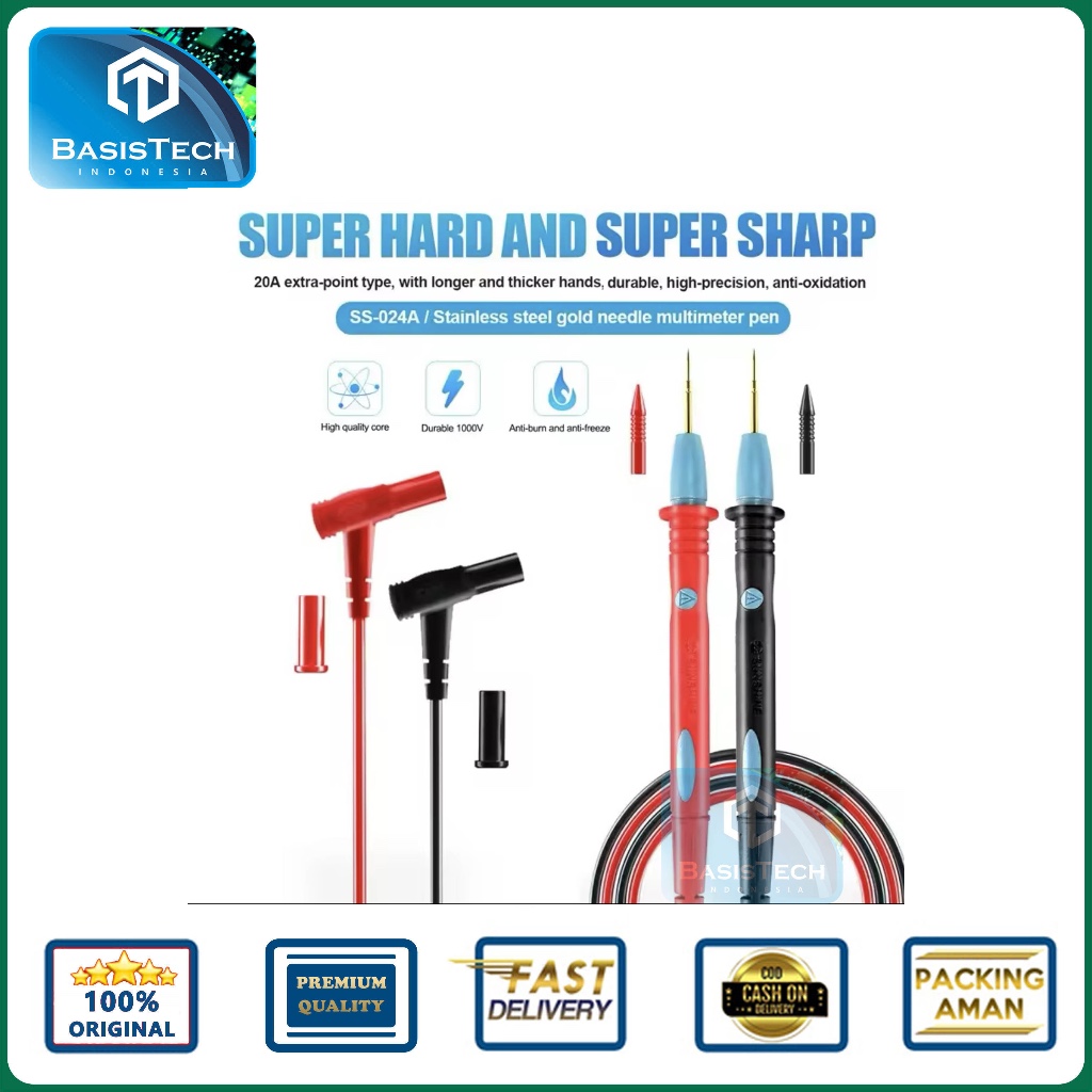 Jual KABEL MULTITESTER STAINLESS STEEL GOLD NEEDLE SUNSHINE SS-024A ...