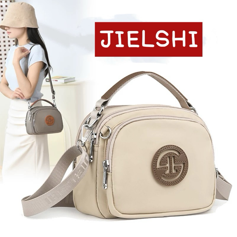 Jual Jielshi Tas Slempang Model Terbaru 6-050 Bahan Parasut Permium Anti Air | Shopee Indonesia