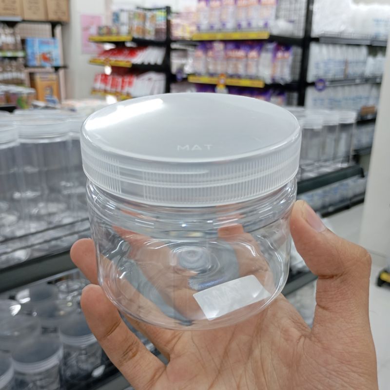 Jual TOPLES / JAR PLASTIK CYLINDER UKURAN 200ML/300ML/400ML | Shopee Indonesia