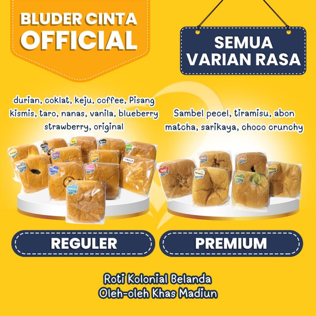 Jual Bluder Madiun TERMURAH se-INDONESIA - Roti Bluder Cinta - Oleh ...