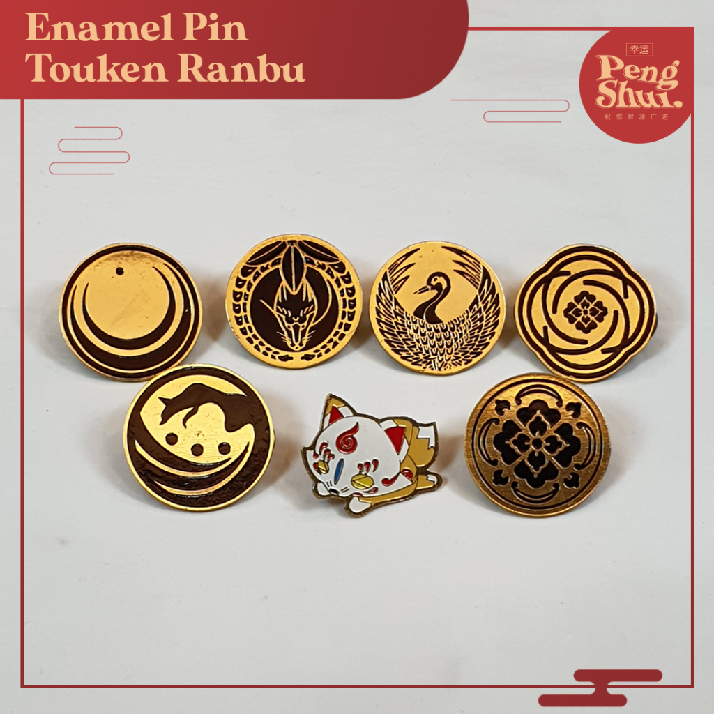 Jual Pin Besi Emas Enamel Pin Anime Touken Ranbu Kyomitsu Konnosuke ...