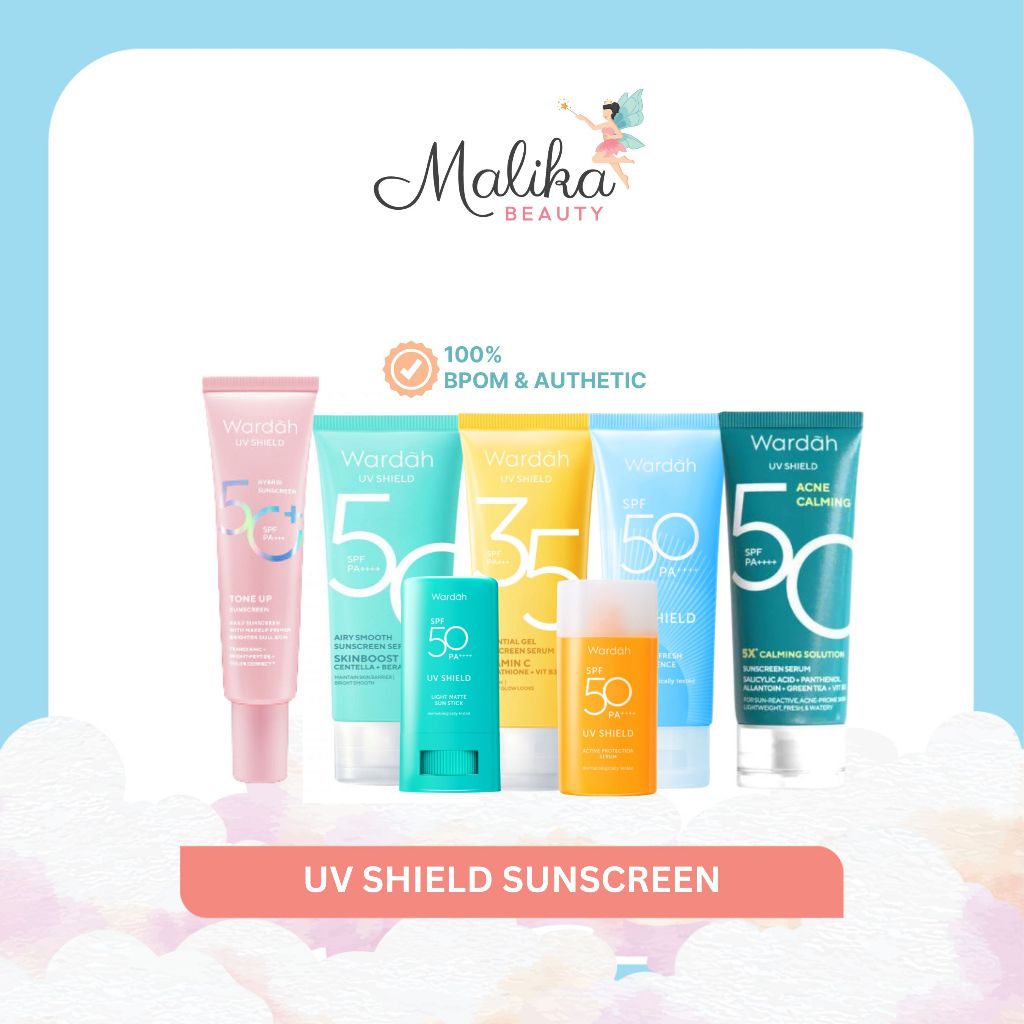 Jual Malika Beauty | WARDAH UV Shield Sunscreen Series | Shopee Indonesia