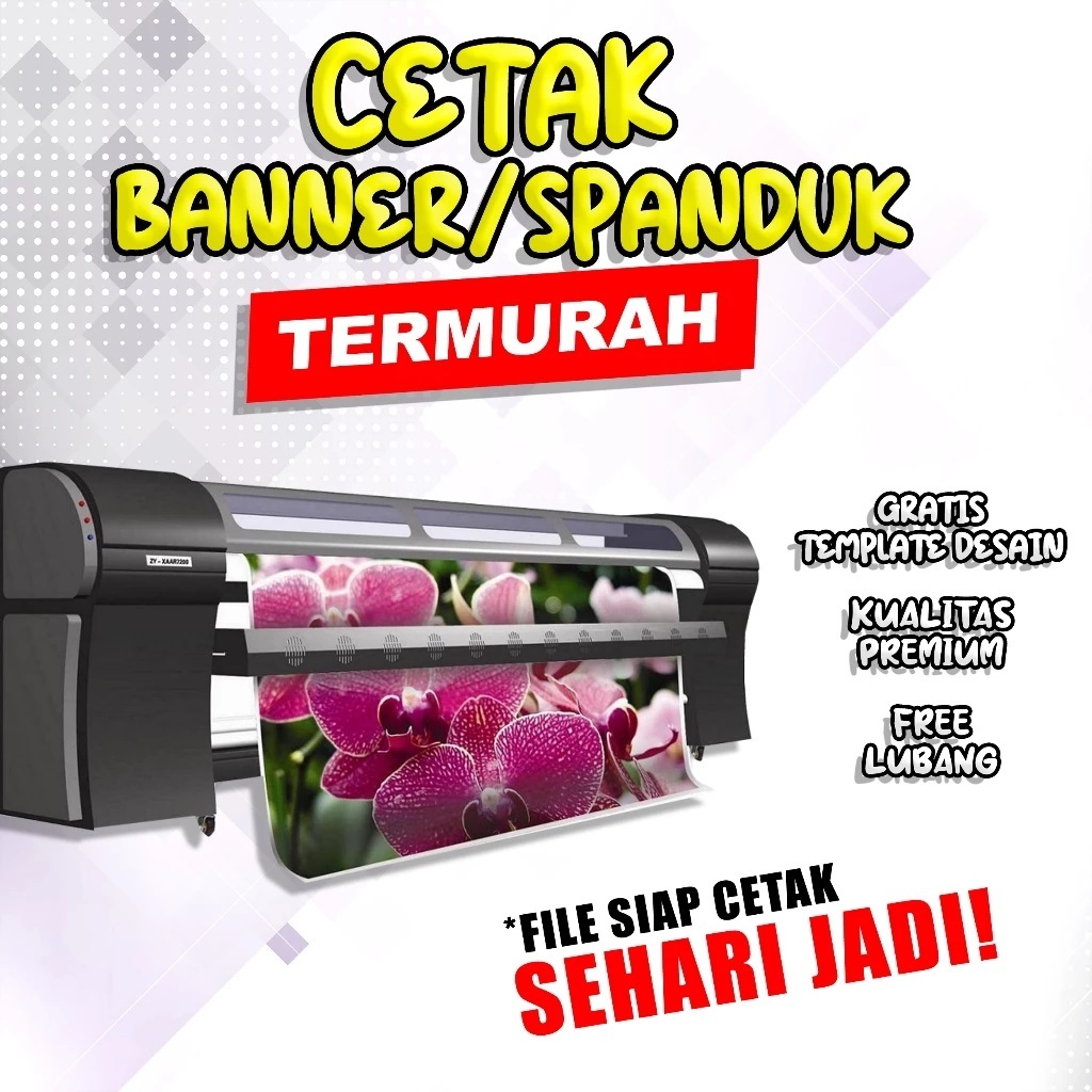 Jual Cetak Spanduk Banner Baliho Backdrop 1 Hari Jadi Shopee