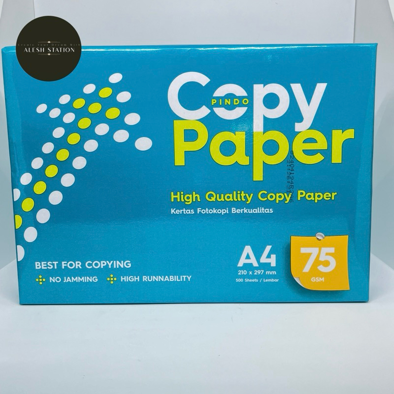 Jual Kertas HVS A4 75 gr Copy Paper Kertas Fotocopy (1Rim) | Shopee ...