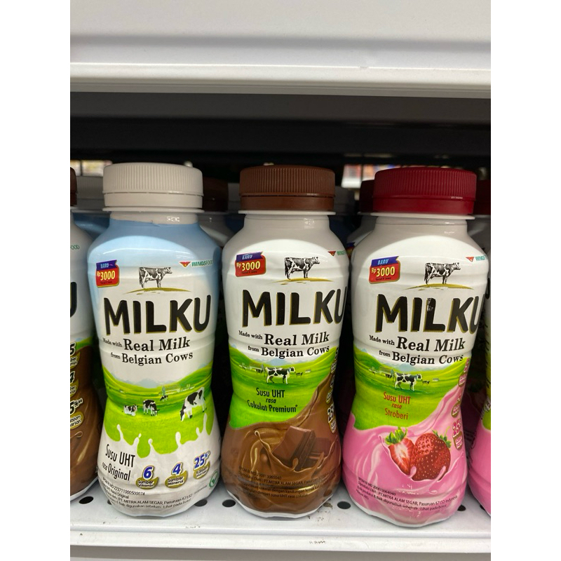 Jual MILKU SUSU UHT BOTOL 200ML | Shopee Indonesia