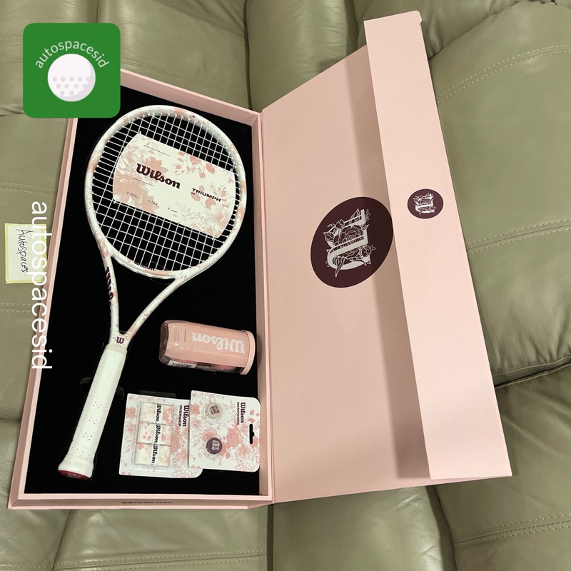 Jual Wilson Triumph SE box set Limited Edition ladies tennis racket ...