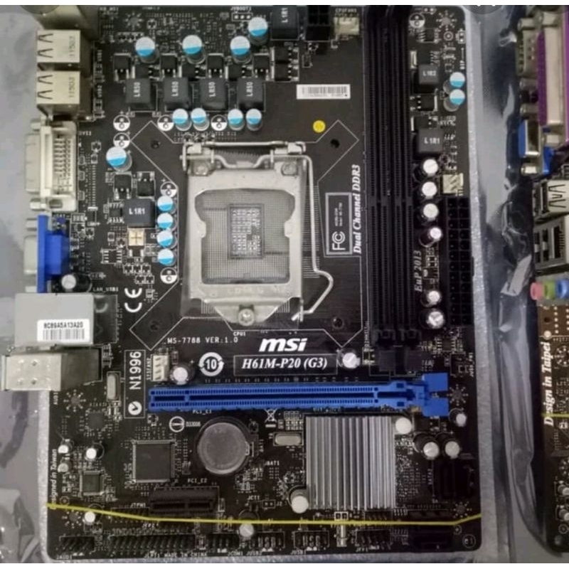 Jual Mobo H61 MSI LGA 1155 DDR3 PLUS PROCI | Shopee Indonesia