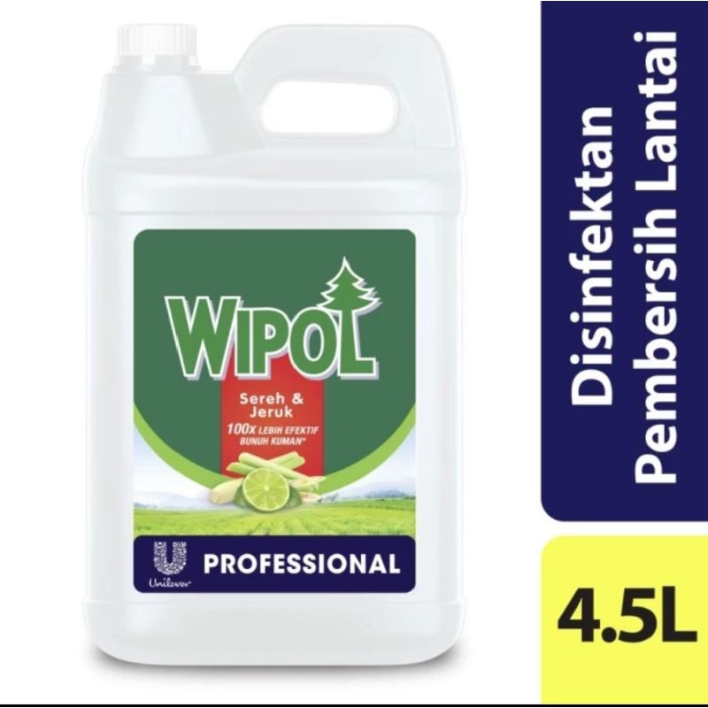Jual Wipol Professional Pembersih Lantai Sereh Jeruk 4.5 Liter | Shopee Indonesia