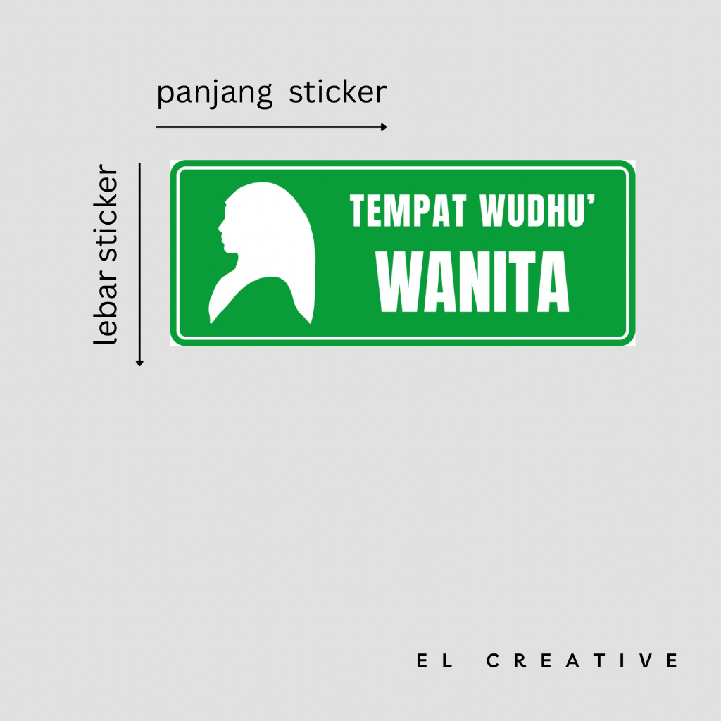 Jual Sign sticker sticker wudhu wudu | Shopee Indonesia