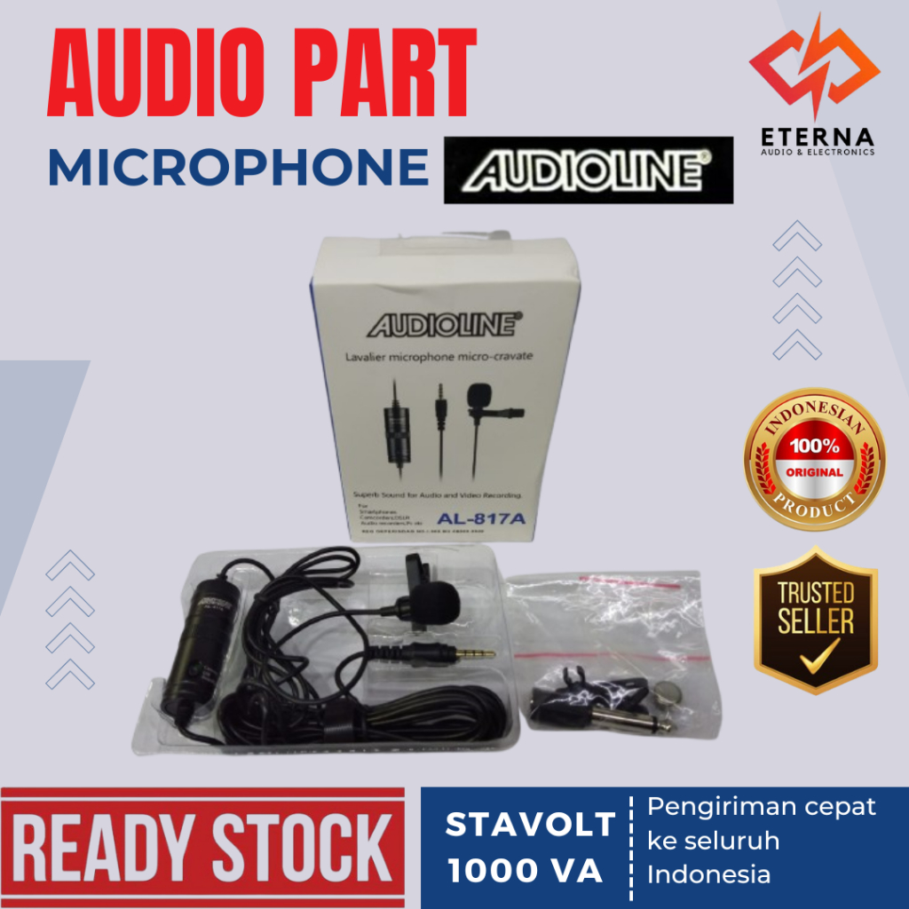 Jual MIC JEPIT AUDIOLINE AL-817A 100% ORIGINAL | Shopee Indonesia