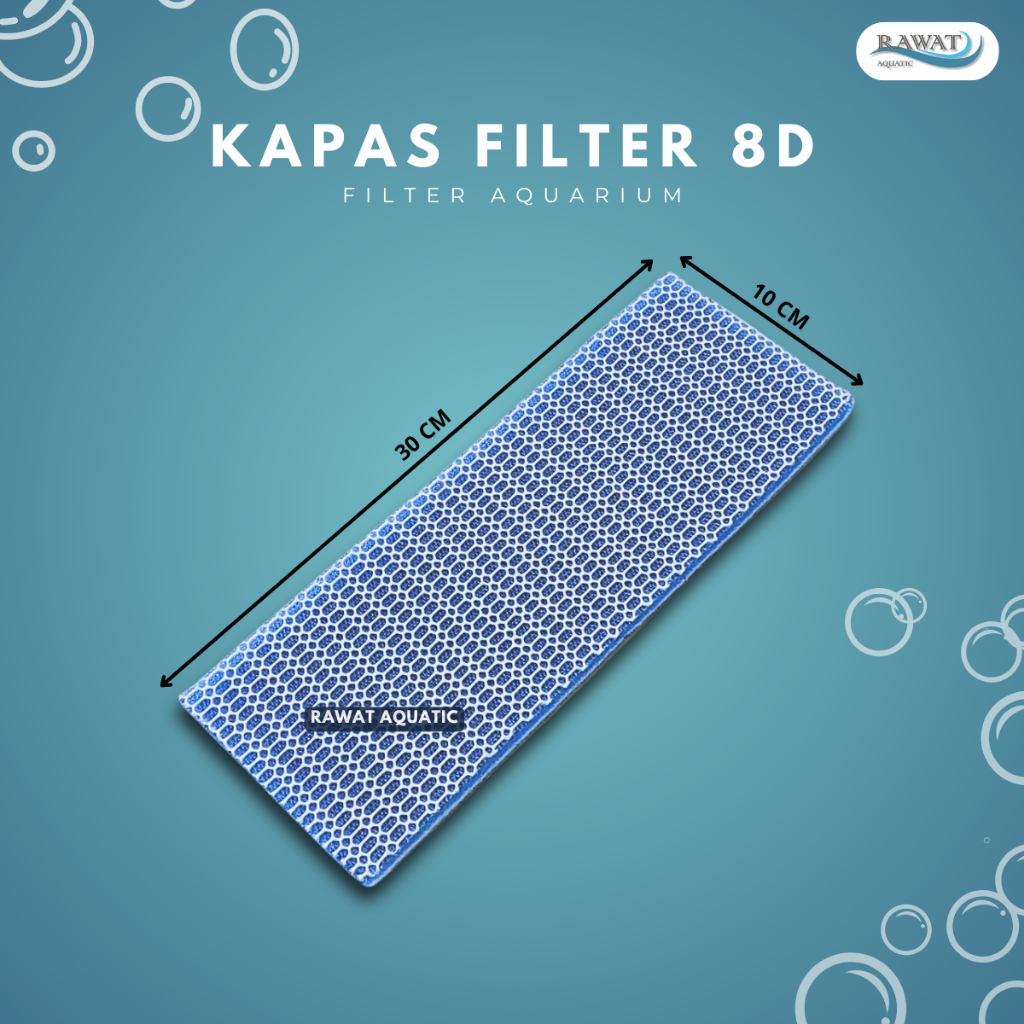Jual Kapas 8D Busa Filter Aquarium TEBAL Media Filter Kolam Ikan ...
